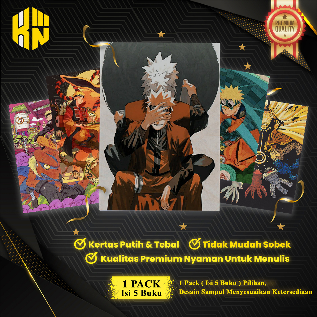 Ken.ind - UZUMAKI NARUTO Theme Custom School Notebook Lined 38 Sheets 1 ...