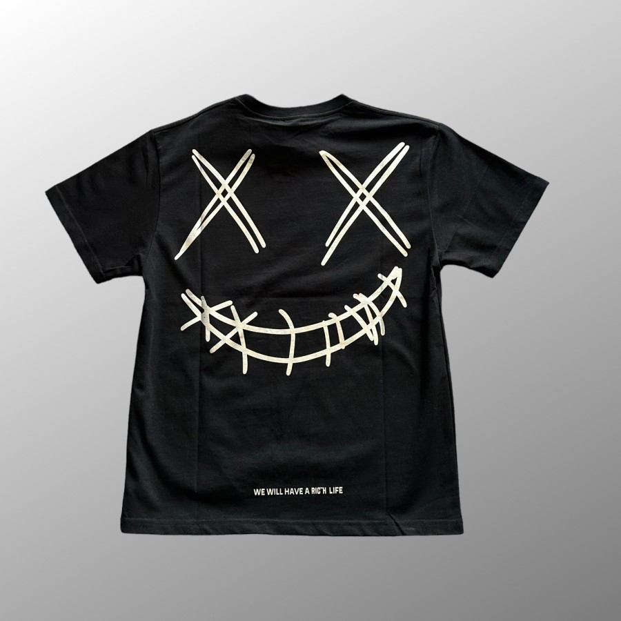 Ric Ricky Is Clown Silver Smiley Face - Black (100% Authentic) | Shopee ...