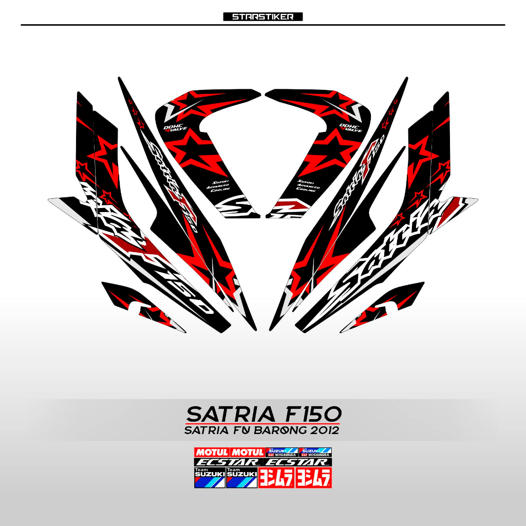 Satria F150 STRIPING MOTIF 7 / SUZUKI / ECSTAR / SATRIA FU BARONG 2012 ...