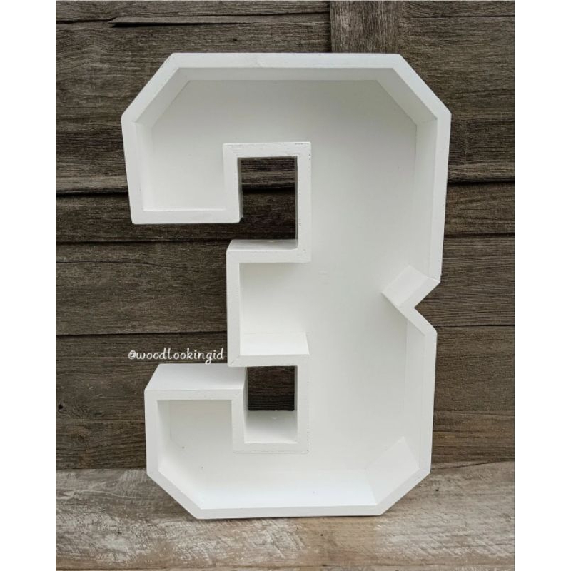 Sitter Photo Props Numbers 3 Birthday Props Birthday Wooden Numbers ...