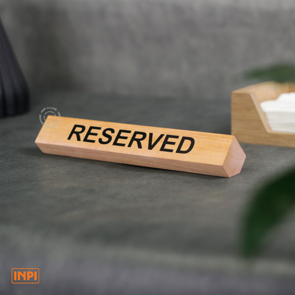 INPI HOUSE Signage Reserved - Ordered Table Sign Board - Wood | Shopee ...