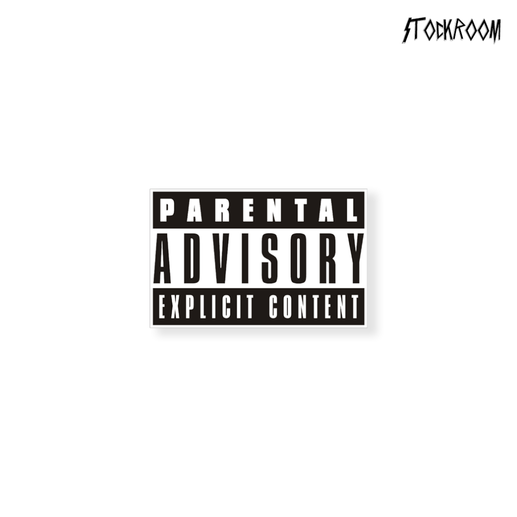 AESTHETIC STICKER "PARENTAL ADVISORY" / HELMET STICKER / LOCAL BRAND ...