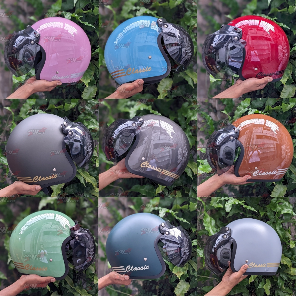 Bogo Classic SNI Helmet - SNI Helmet Adult Size Retro Line/Gradient ...