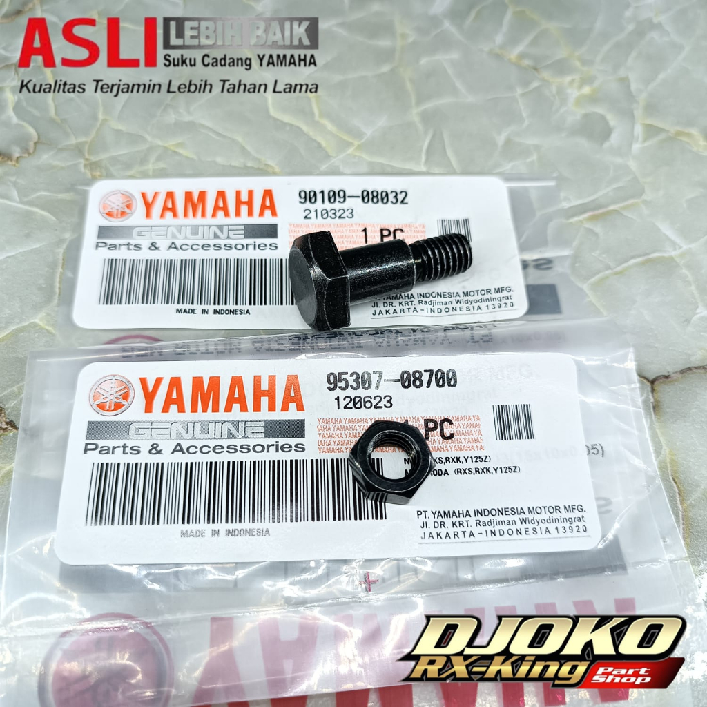Bolt + SIDE STANDARD NUTS RX KING RXK RXS RX YT ORIGINAL YAMAHA GENUINE ...