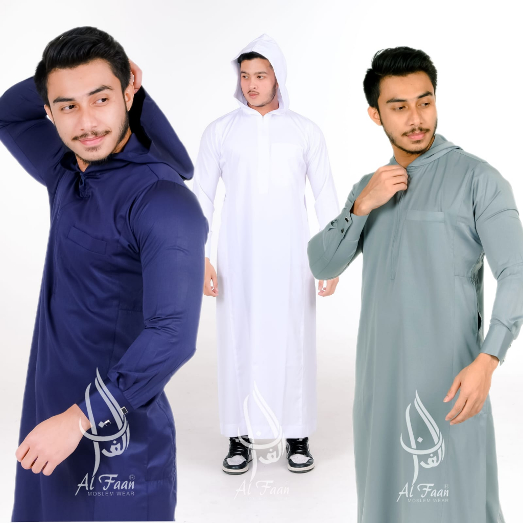 Hooded Robes Men's Gamis Robes Men's Robes Muslim Men's Robes Al faan ...