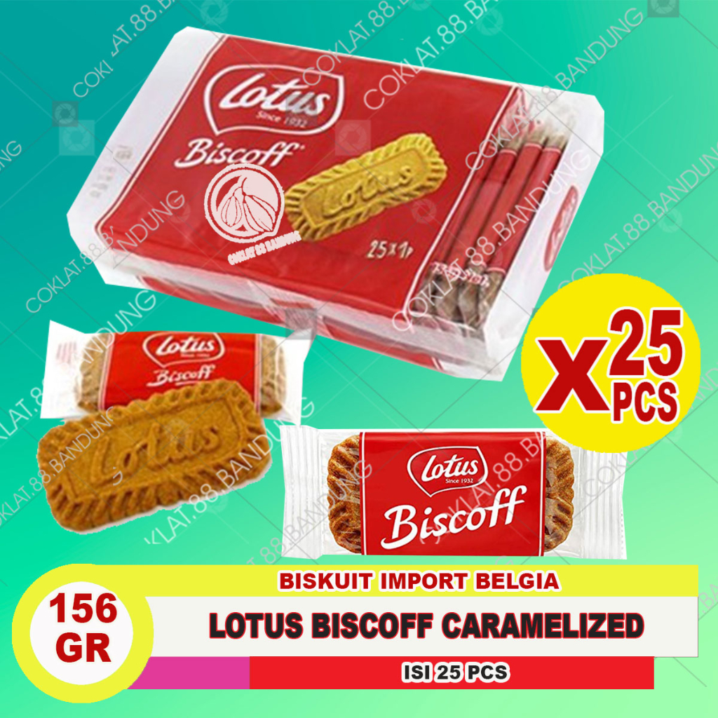 Lotus BISCOFF 156GR CARAMEL BISCUIT, LOTUS BISCUITS 156 GRAM CONTAINS ...
