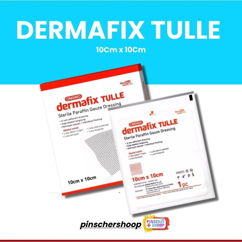 Dermafix Tulle 10 x 10 cm Sterile Paraffin Gauze Dressing Onemed Unit ...