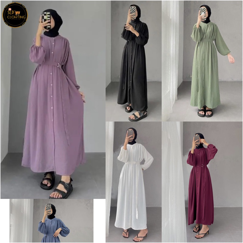 Kayla CRINKLE AIRFLOW GAMIS | Newest GAMIS EID 2025 | Robe | Luxurious ...