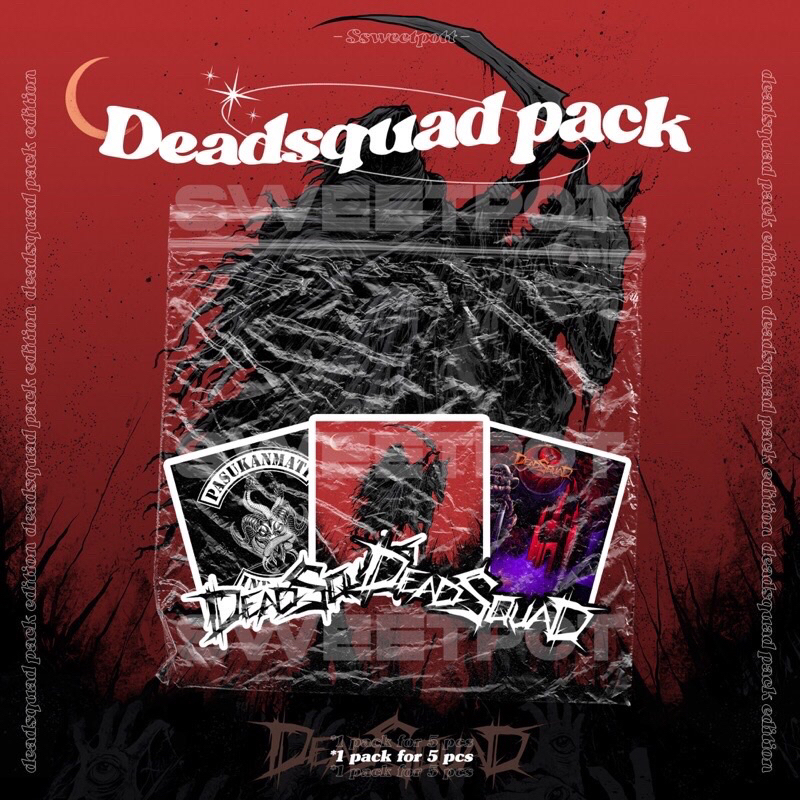 Sticker PACK [DEADSQUAD PACK]/STICKER AESTHETIC/STICKER RANDOM Contents ...