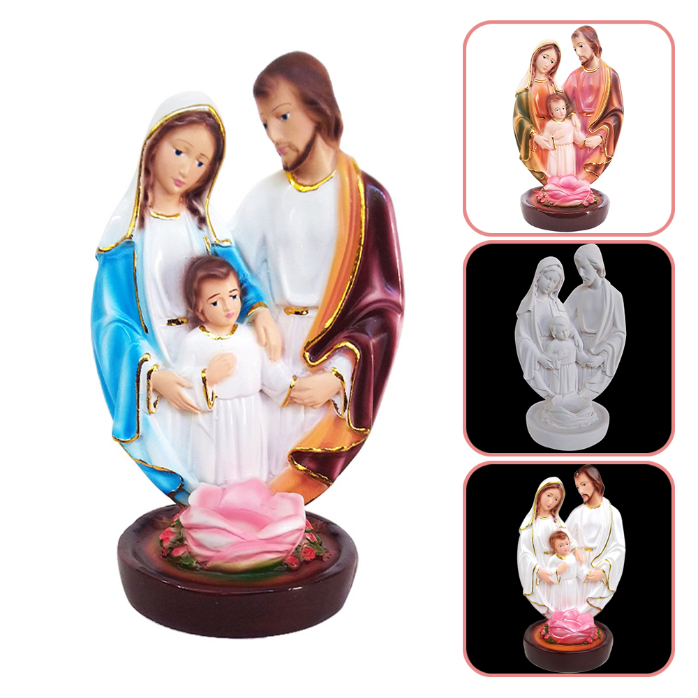 LILIN Nasaret Holy Family Spiritual Statue Standing Half Body Candle ...