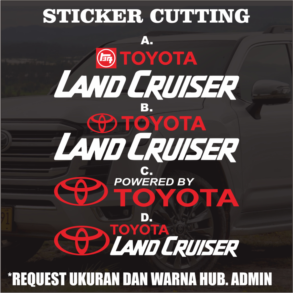 Toyota Land Cruiser Cutting Sticker | Shopee Malaysia