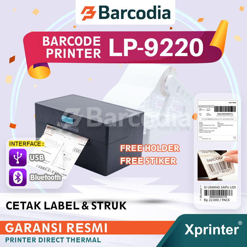 Barcode PRINTER THERMAL LABEL Sticker 4" A6 LP-9220 BLUETOOTH USB ...