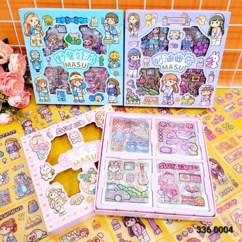 100pcs VIRAL MASU STICKER (RANDOM) | Shopee Malaysia