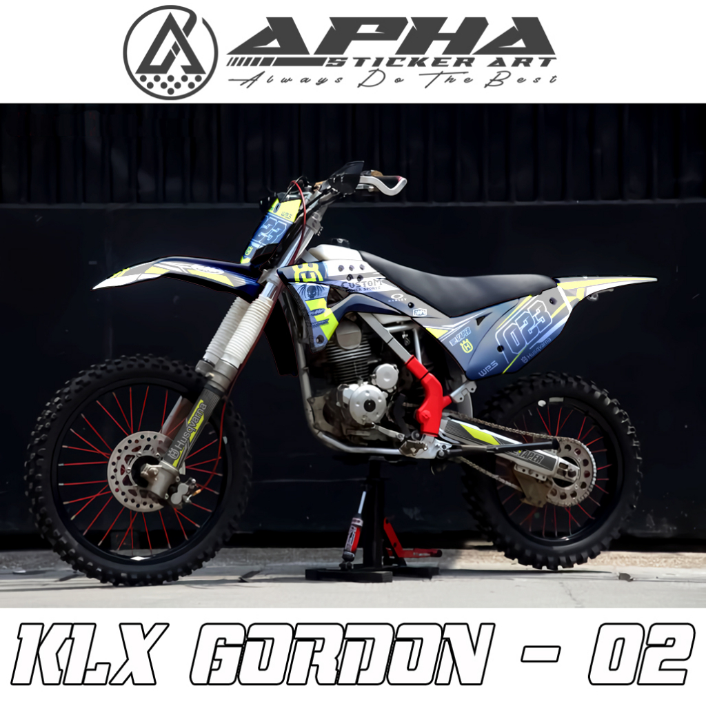 Klx GORDON Motorcycle STICKER DECAL STICKER CUSTOM Motorcycle Graphic ...