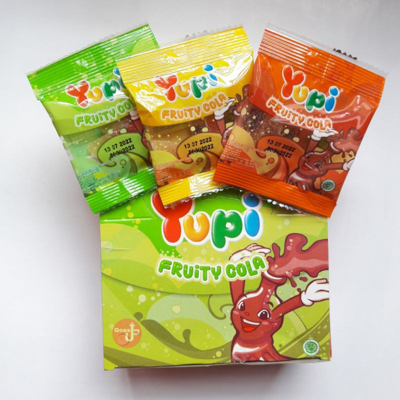 Yupi fruity Cola Various Flavors 8 grams contains 24 pcs | Shopee Malaysia