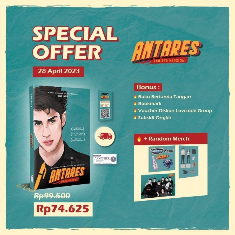 ANTARES Novel | Rweinda | Book Only | Shopee Malaysia