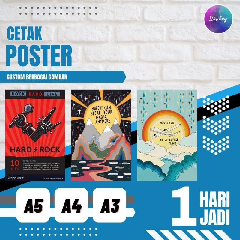 Custom Poster PRINTING - Print Custom Posters Free Design Size A3, A4 ...