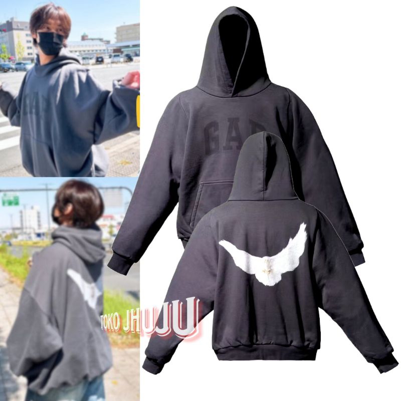 Lee Know Stray Kids Gp Jumper Hoodie Bird Image Behind | Shopee Malaysia