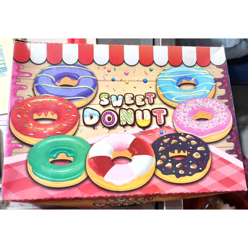 Donut BOX CONTAINS 6 pcs | Motif DONUT BOX ~ FROZEN FOOD PLASTIC ...