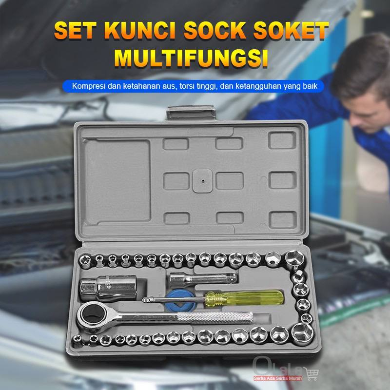 Shock Lock Set 41pcs Xander Toolset Socket Wrench/Screwdriver Set ...