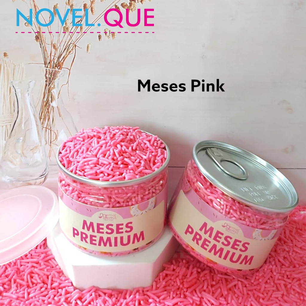 Can Meses Pink Chocolate Granules Sprinkle Premium Quality Donut Sponge ...