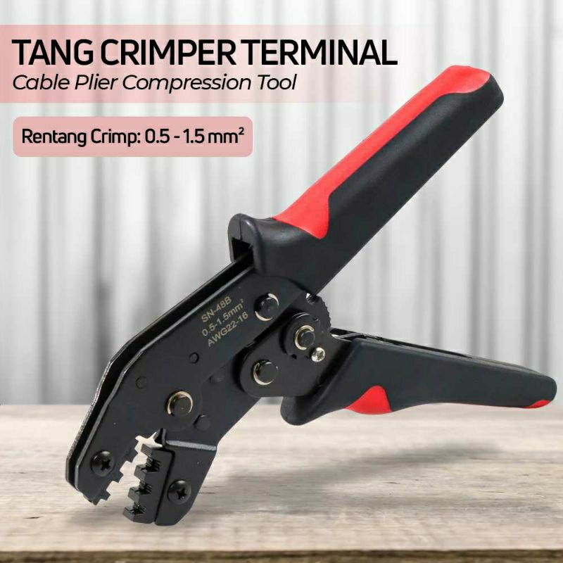 Pliers Crimper Terminal Cable Plier Compression Tool - SN-48B-CINLINELE ...