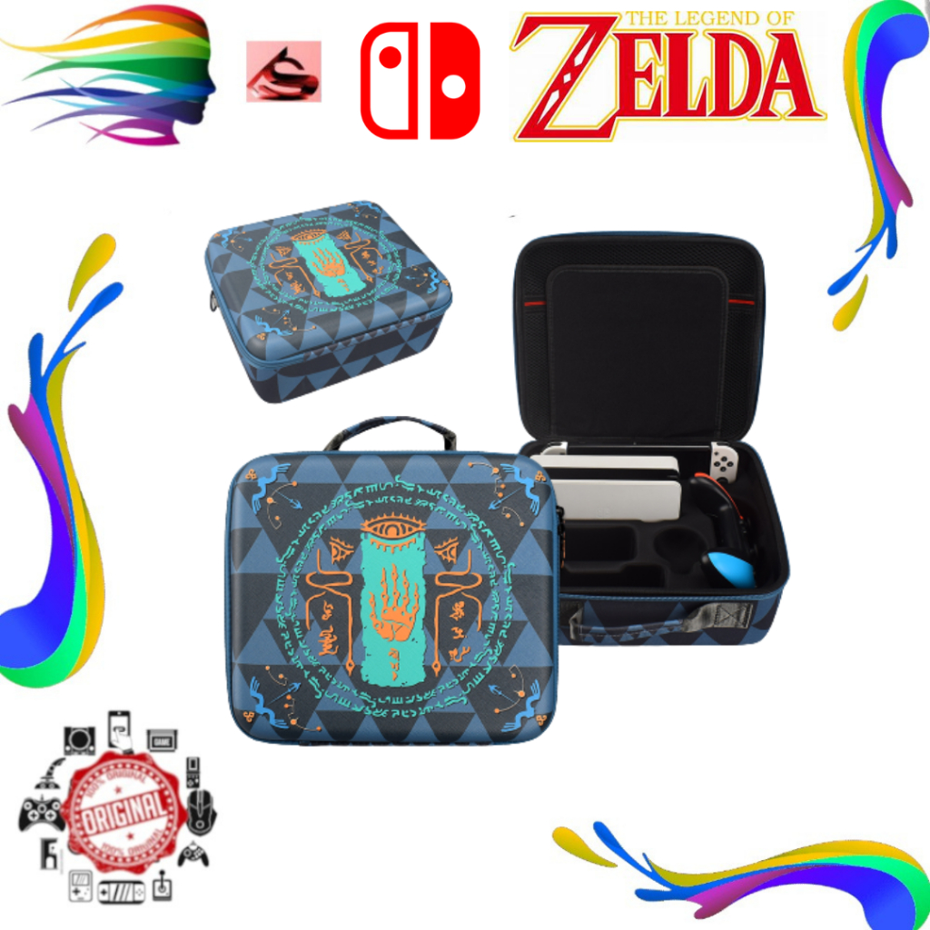 Nintendo Switch OLED Travel Storage Bag Big Case Shoulder Carrying Bag ...