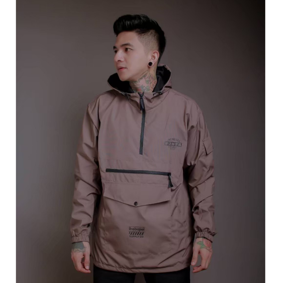 The Bojiel Green Army Simple Cougle Jacket Parachute Jacket Outdoor ...