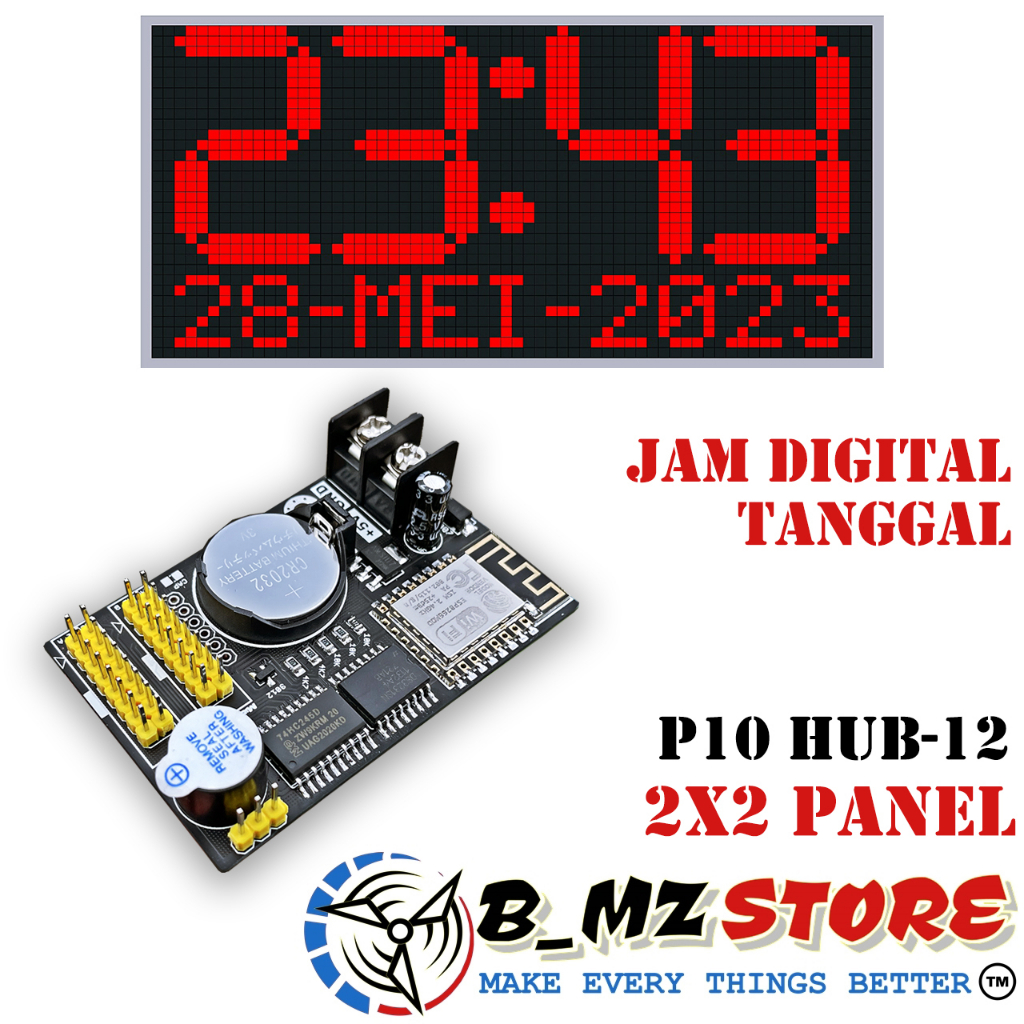 Digital Clock Controller and Date P10 Wifi | Shopee Malaysia