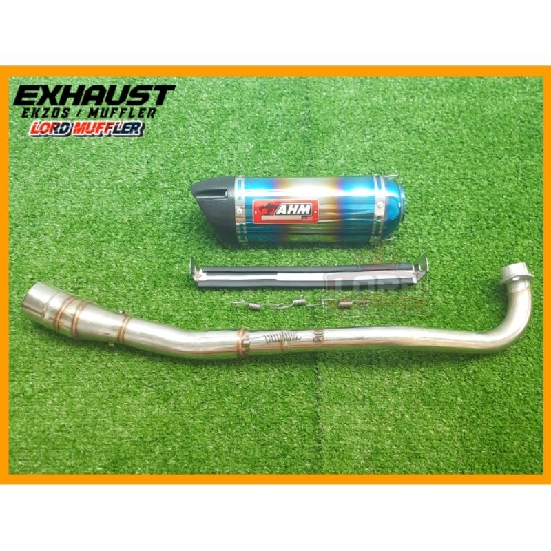 Ekzos MUFFLER AHM M3 BLUE PNP EX5, WAVE100, WAVE125, DASH110, DASH125 ...
