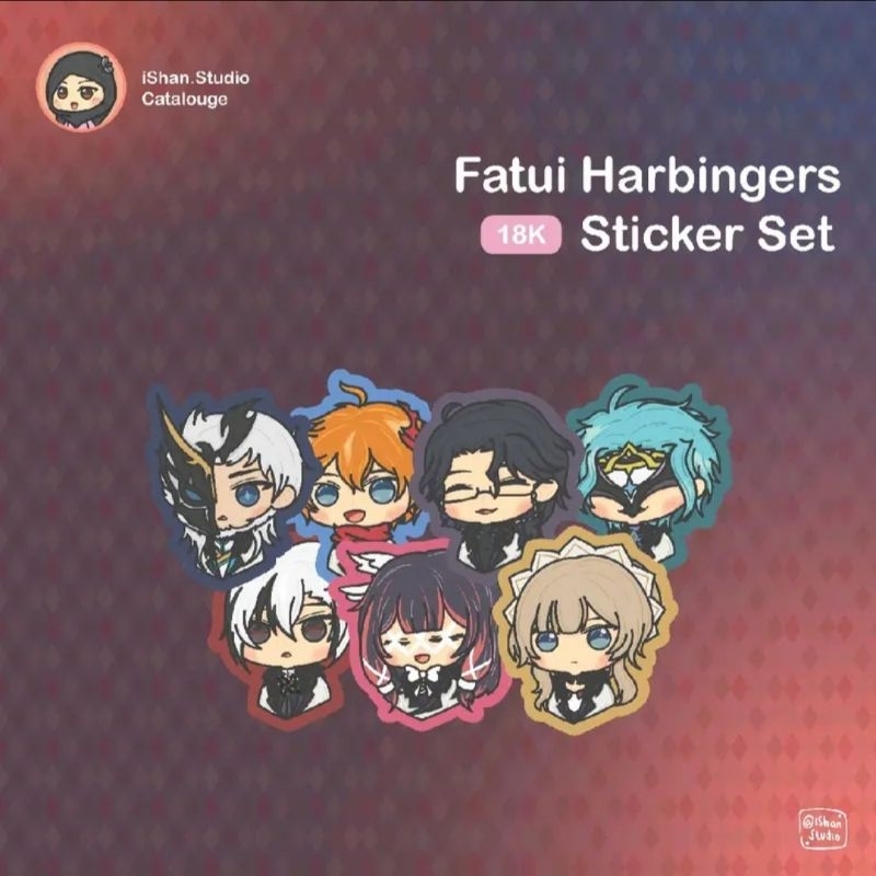 Fatui Harbingers | Genshin Impact | Sticker Set | Shopee Malaysia