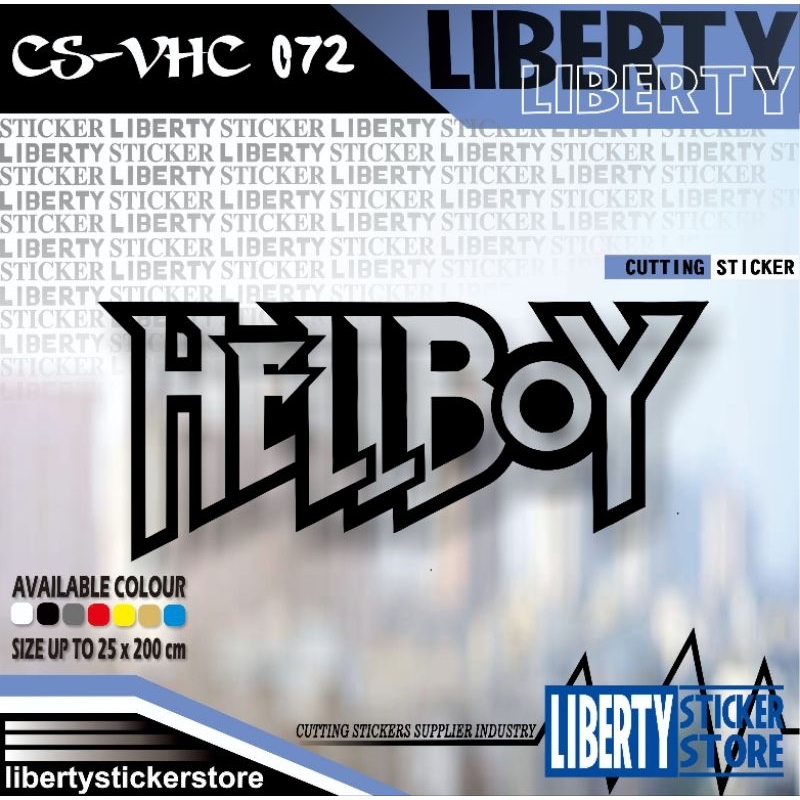 Hellboy cutting sticker | Hellboy sticker cutting | Hellboy logo ...