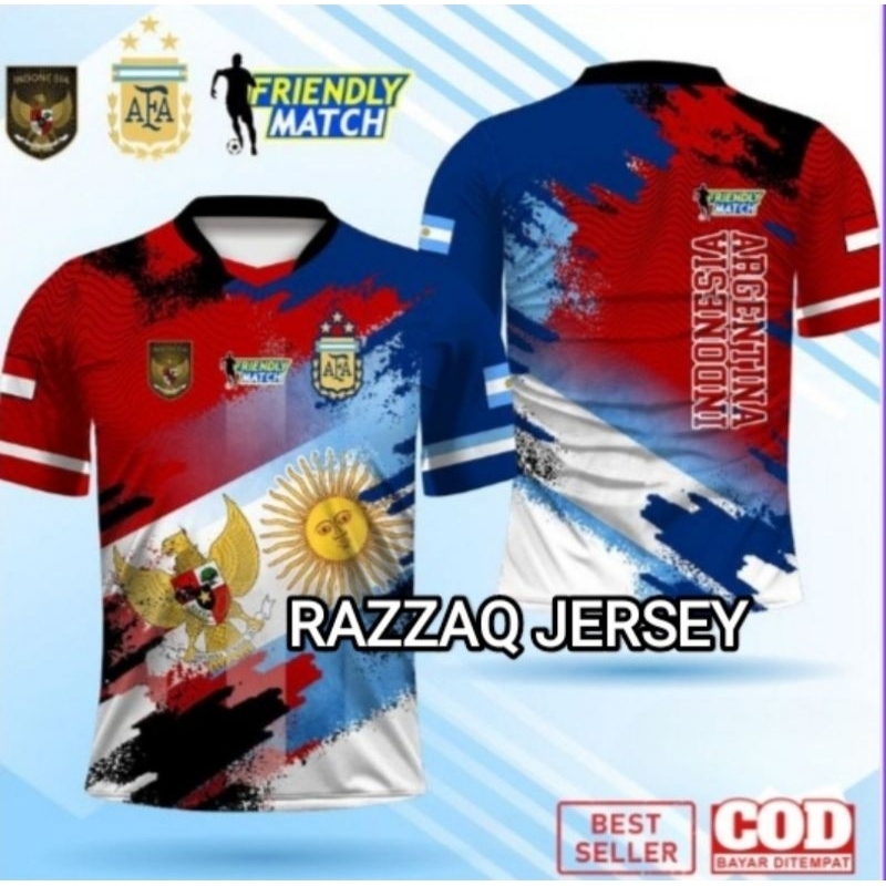 Jeesey FRIENDLY Indonesian National Team VS ARGENTINA FULL PRINTING ...