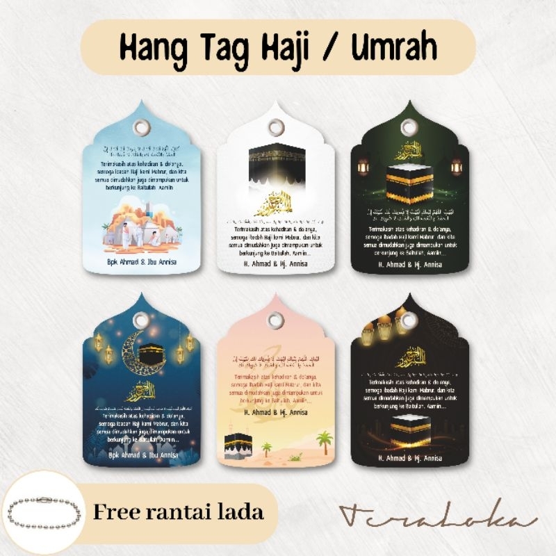 Umrah Hajj Souvenir Hang Tag | Shopee Malaysia