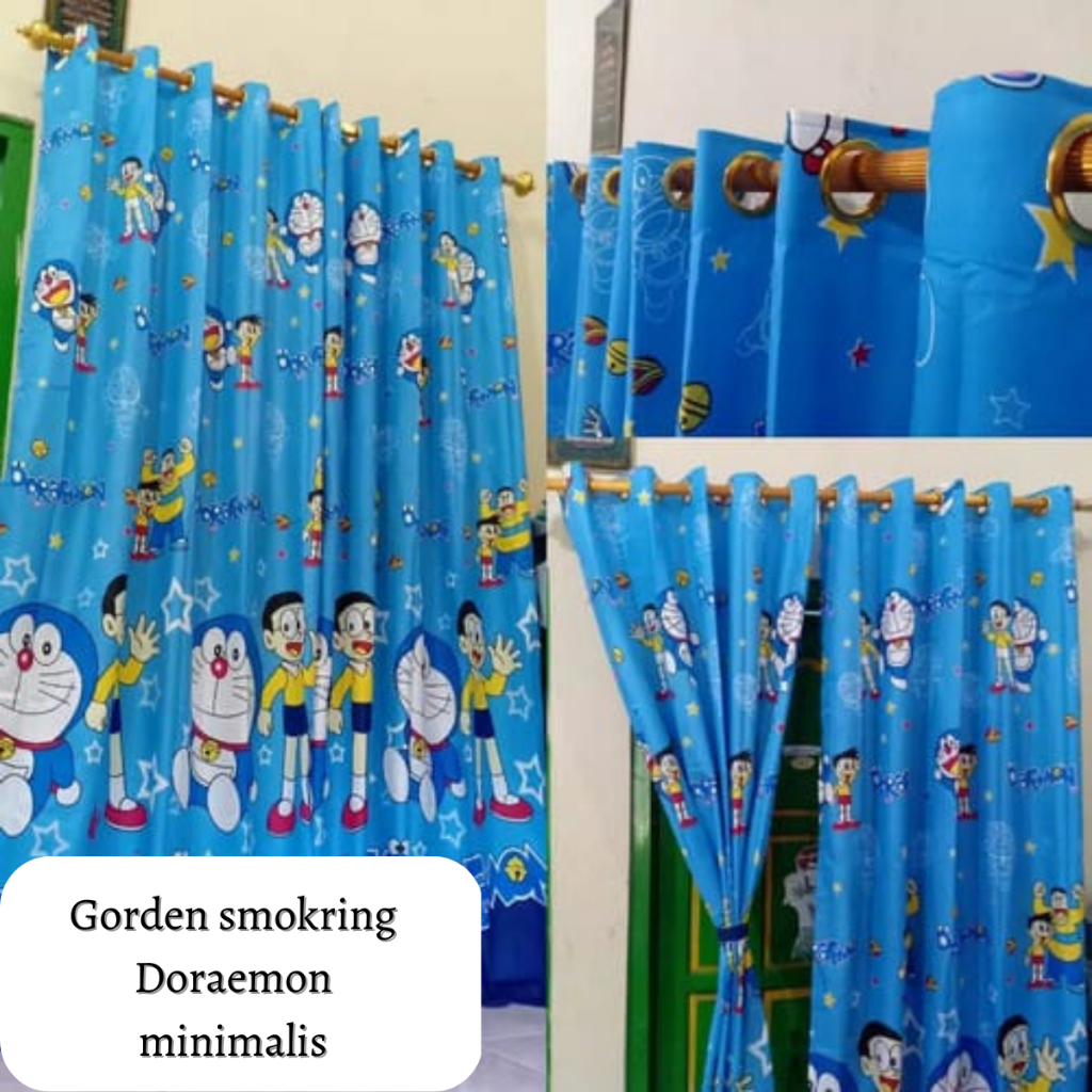 Doraemon character window smoked curtains | Shopee Malaysia