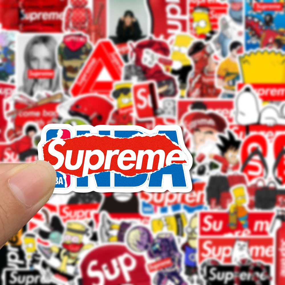 Supreme Red stickers, 24 pcs | Shopee Malaysia
