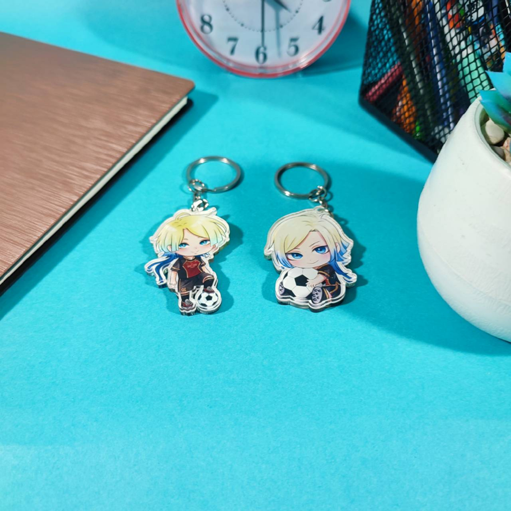 GANTUNGAN Acrylic Keychain - Keychain Anime Blue Lock - Michael Kaiser ...