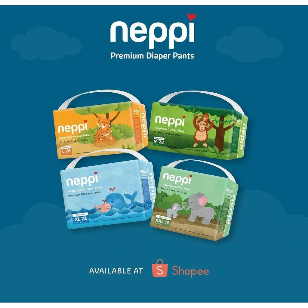 Neppi PREMIUM DIAPER PANTS (M/L/XL/XXL)/Baby PEMPERS/ANTI Irritation ...