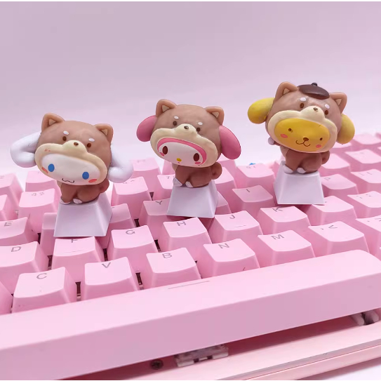 Sanrio Brown Bear Mechanical keyboard; Artisan custom sanrio hello ...