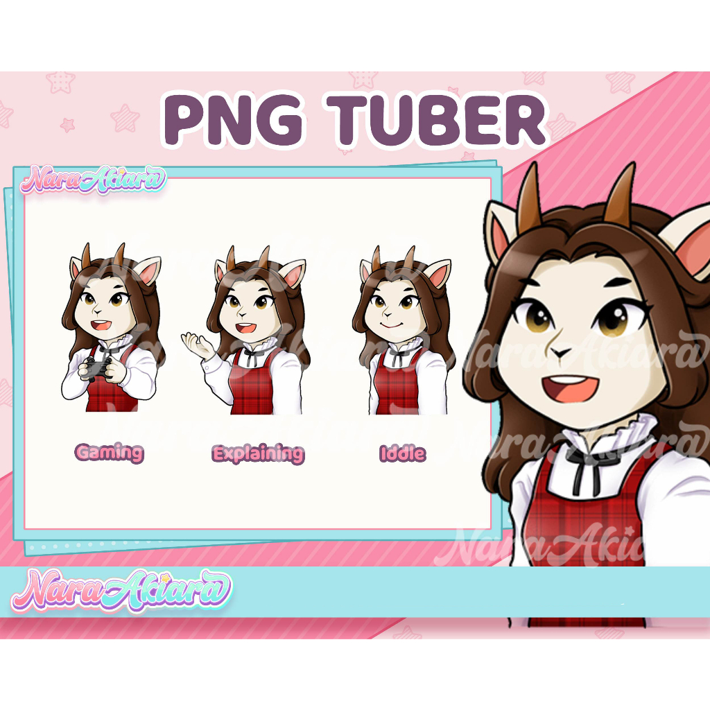 Motivate Streaming Sessions With PNG Tuber Cute Characters, Animation ...