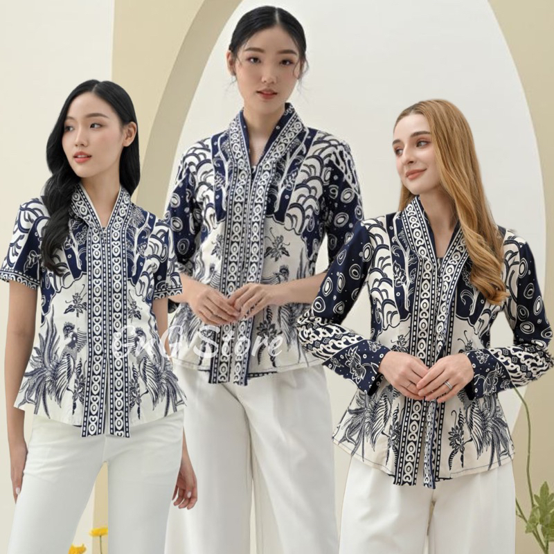 292p HT Batik Tops/Women's Batik Blouse/ Batik Uniform/ Couple Batik ...