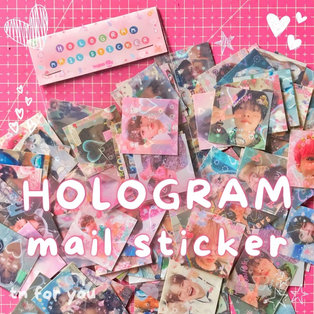 Hologram Mail Sticker Deco Kpop Freebies Sellkor Cute Face Sticker NCT ...