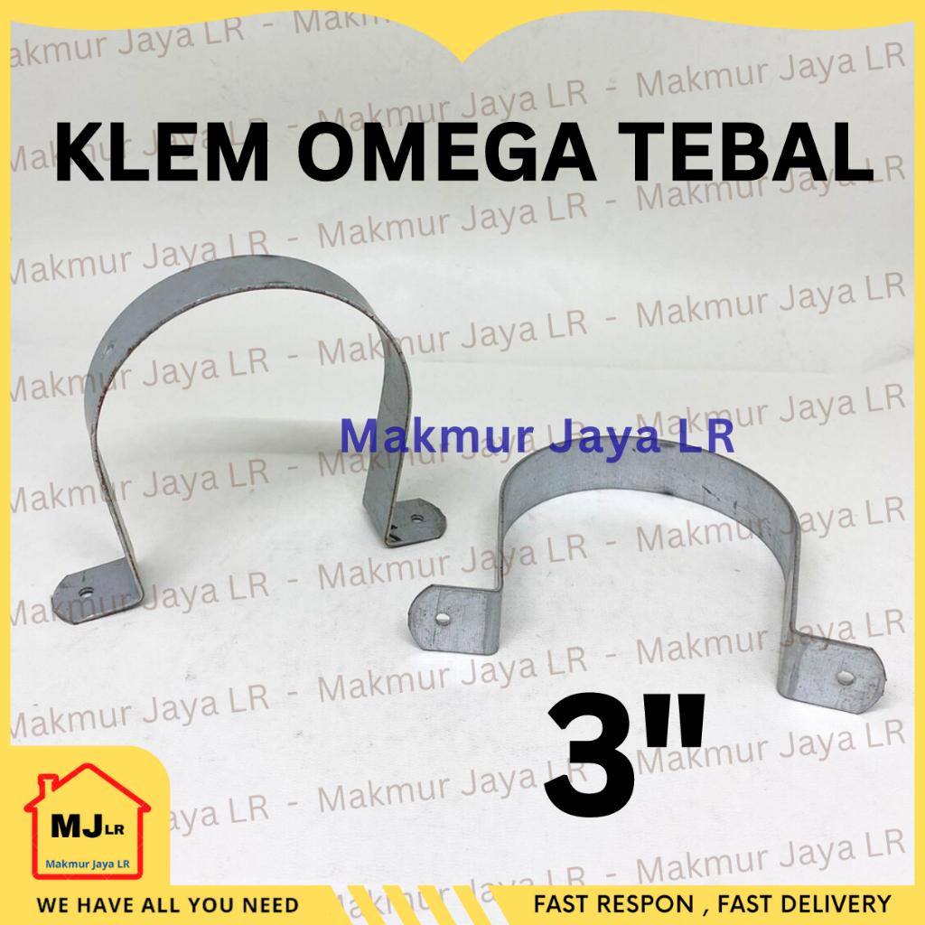 Omega Pipe Clamps Thickness 3" 3 inch - GALVANIZED Plate / Pipe clamps ...