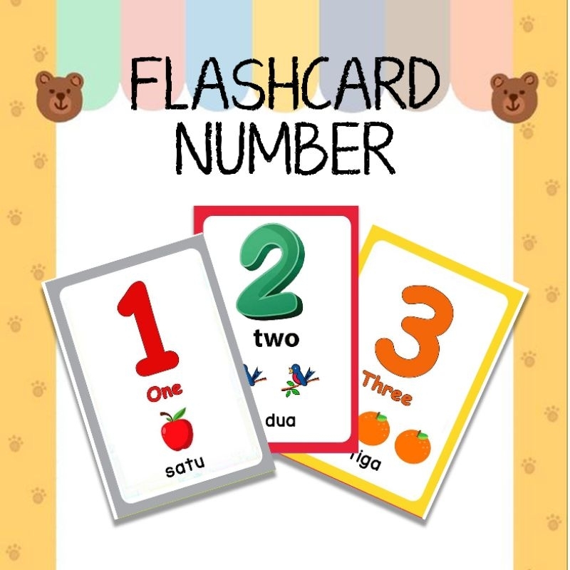 Flashcard Numbers Numbers Know Numbers | Shopee Malaysia