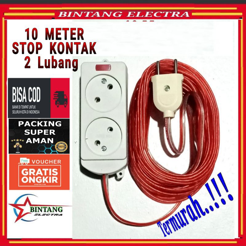 10 meters 2 hole socket (already assembled) | Shopee Malaysia