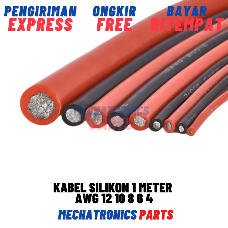 1 Meter AWG 200C 600V High Temperature Extra Soft Silicon Cable ...