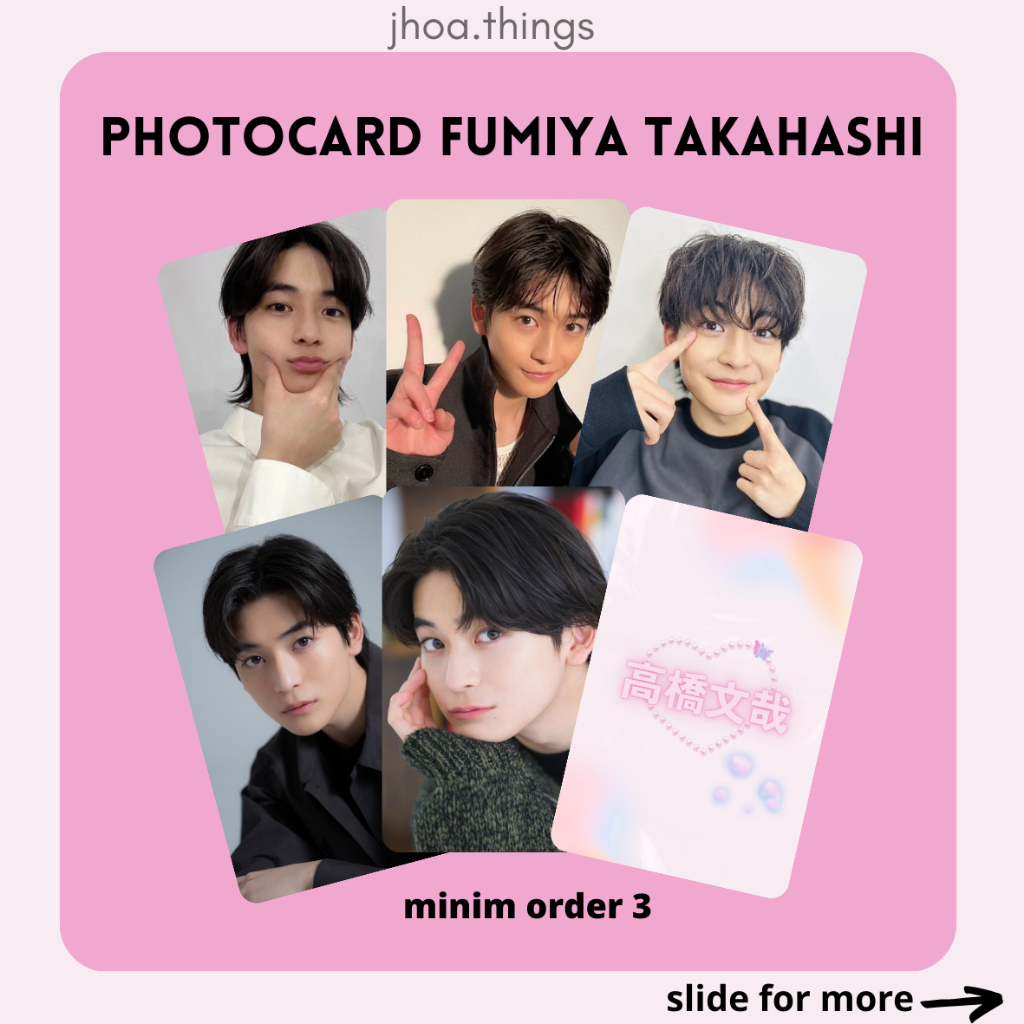 [Blessing] Photocard FUMIYA TAKAHASHI JAPAN ACTOR | Shopee Malaysia
