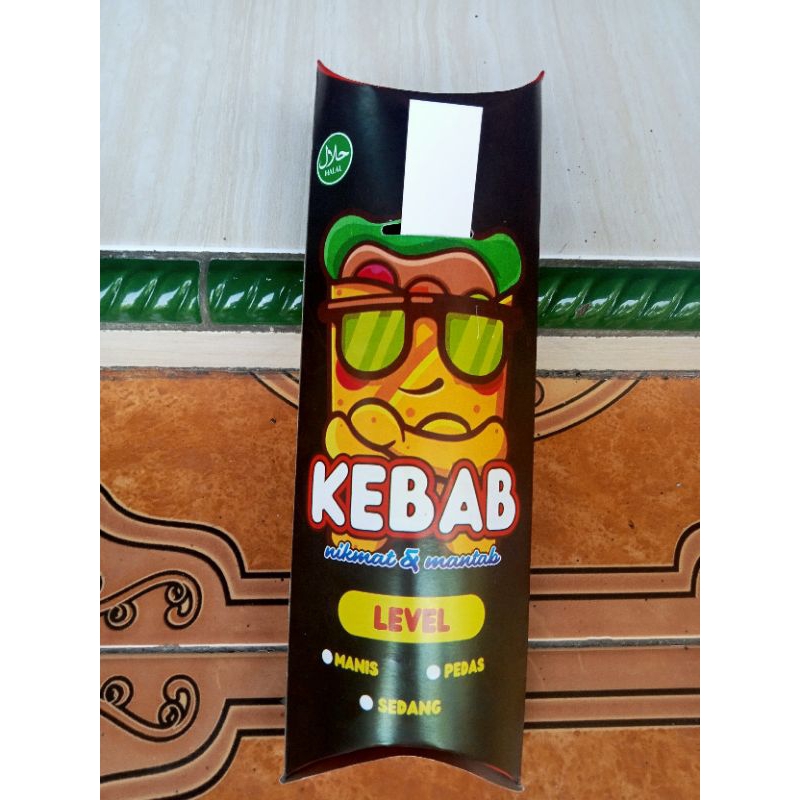 HITAM @50pcs Kebab/kebab packaging paper all size black motif | Shopee ...