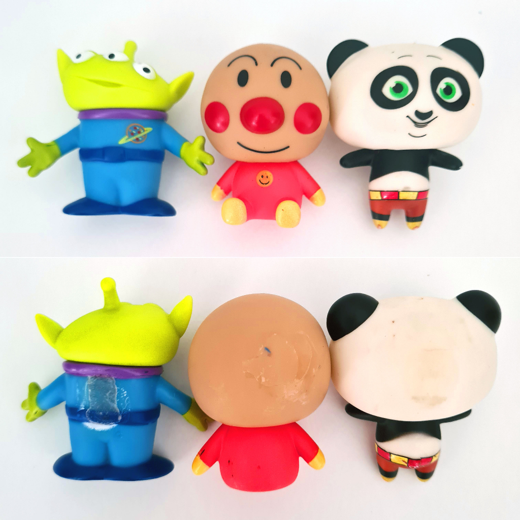 Set of 3pcs Toy Story Anpanman Kungfu Panda Alien Character Figure Doll ...