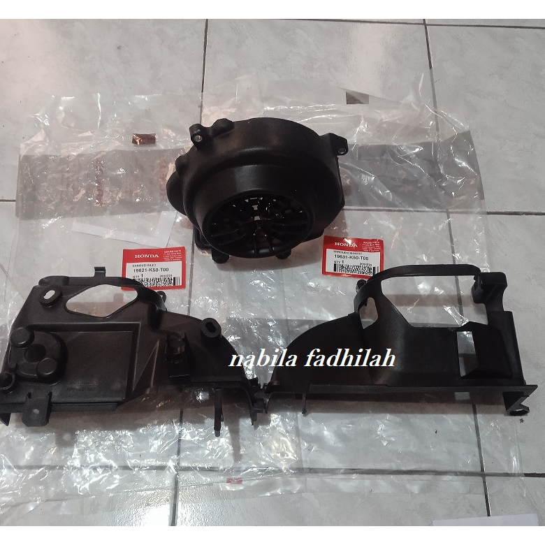 MESIN Beat Fi engine Cover Upper and lower engine Cover Beat Fi fan ...
